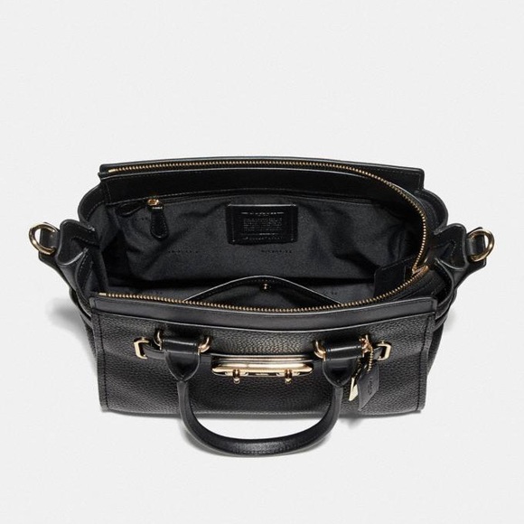 Coach | Bags | Coach Swagger 27 Black Crossbody Bag Satchel | Poshmark